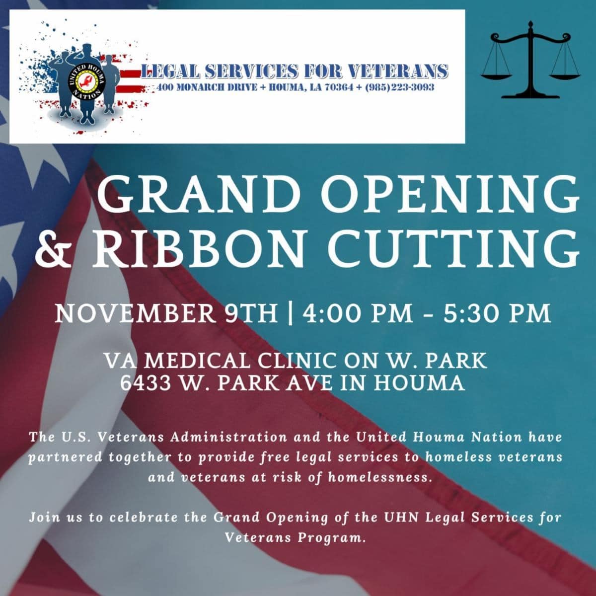 News Release: United Houma Nation Hosts Ribbon Cutting for Veterans ...